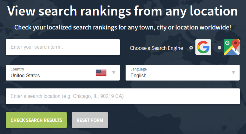 How to check search results from any location - BrightLocal